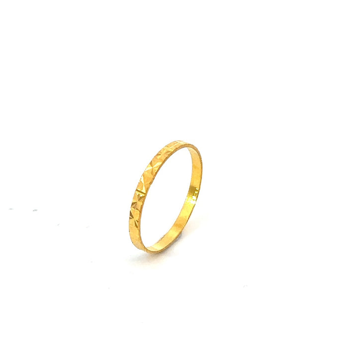POH KONG 916/22K Gold Classic Thin Grain Ring – Poh Kong