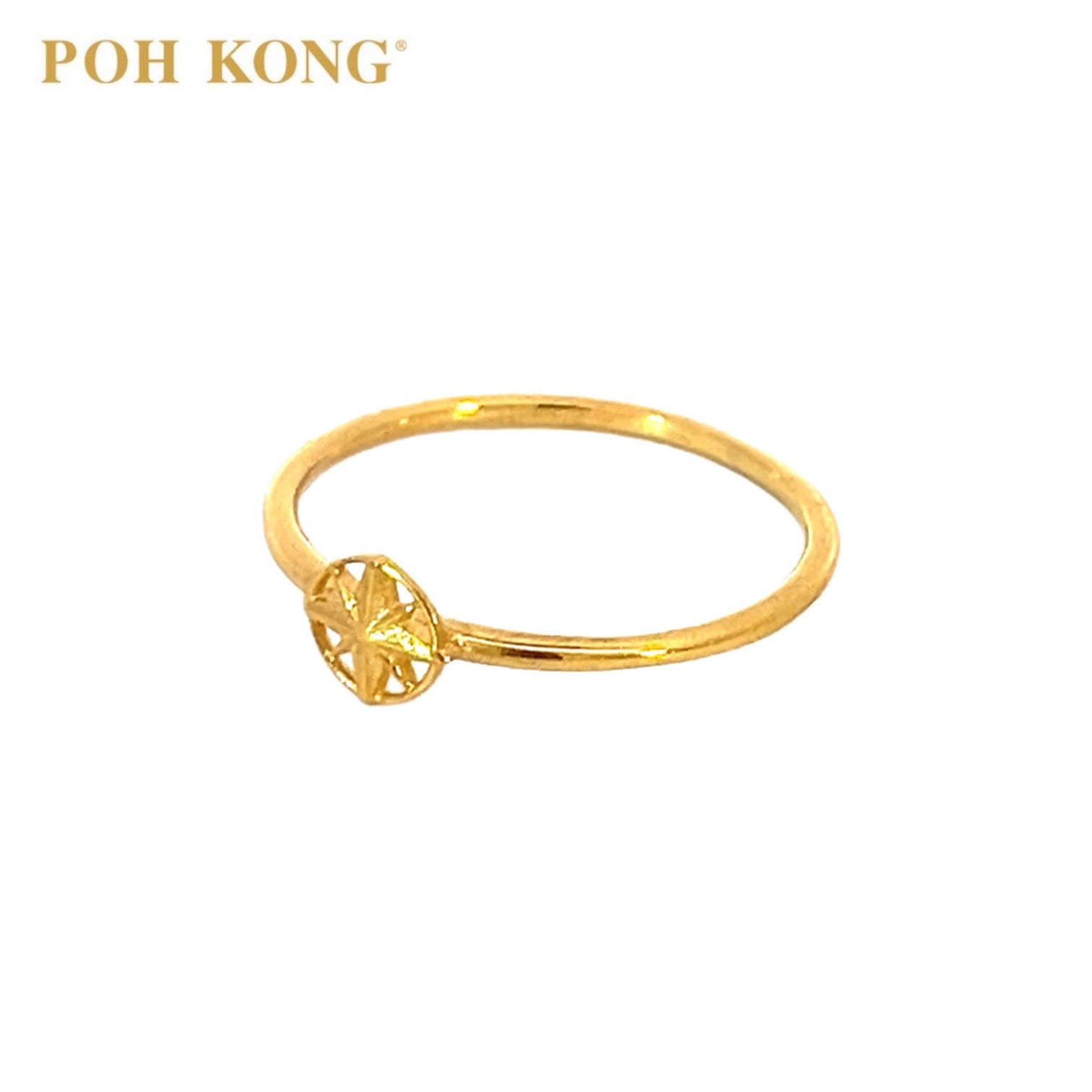 POH KONG 916/22K Gold Compass Ring – Poh Kong