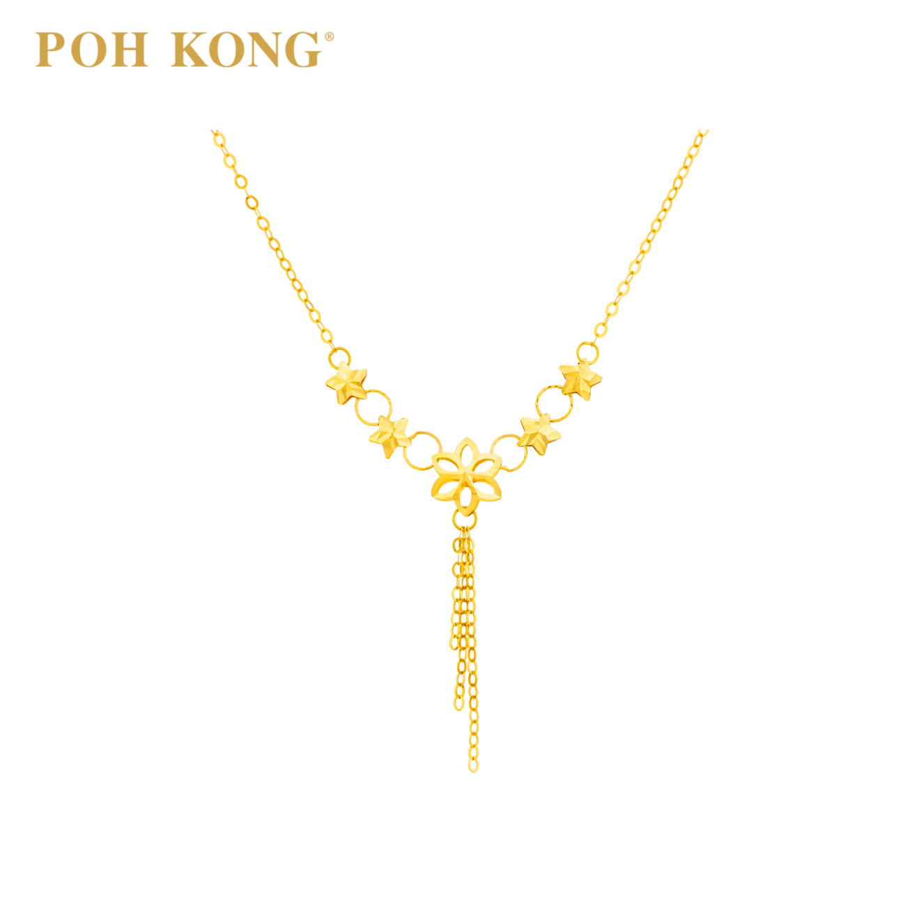 POH KONG 750/18K Yellow Gold Twinkle Chain Necklace – Poh Kong